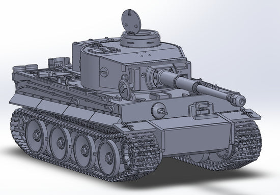 1:72, 1:87 Tiger tank, 1:144 Tiger tank, 3D printed kit, Tiger H, Tige ...