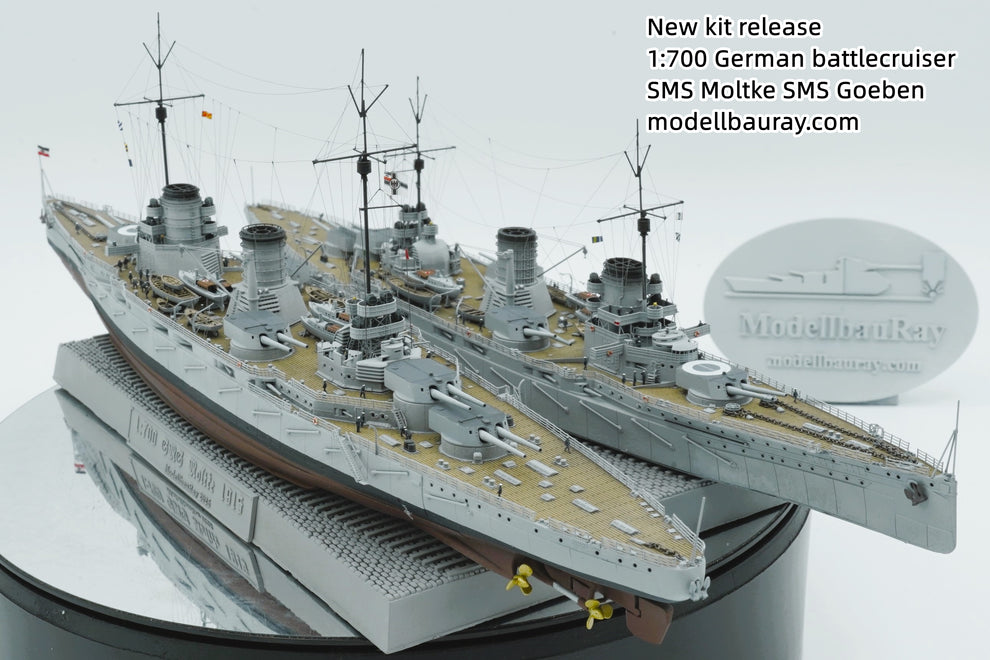 1:700 German Battlecruiser SMS Moltke, SMS Goeben (Yavuz Sultan Selim ...