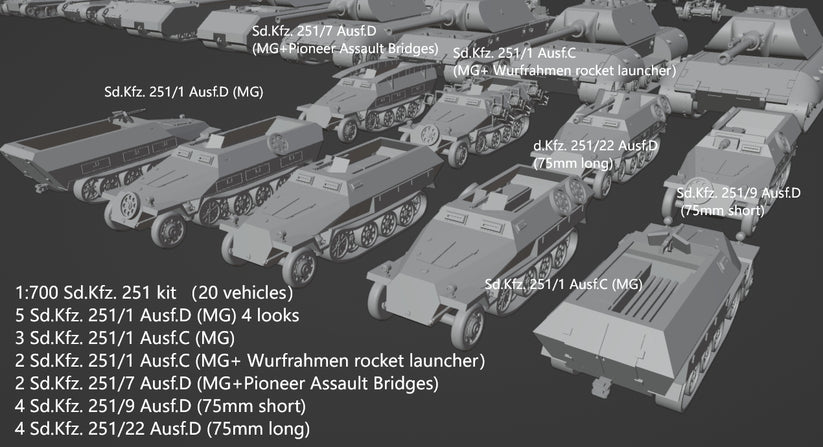 1:700, 1:350 German armerd car, Schwerer Panzerspähwagen, Scout Car, S ...