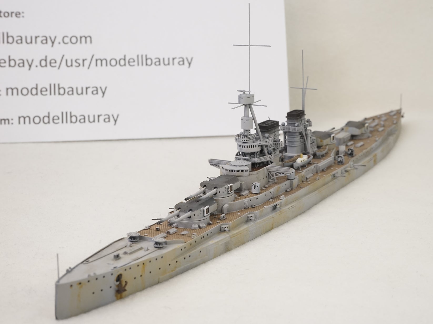 1:700 SMS Mackensen, german battlecruiser, WWI, resin, 3D printed kit ...