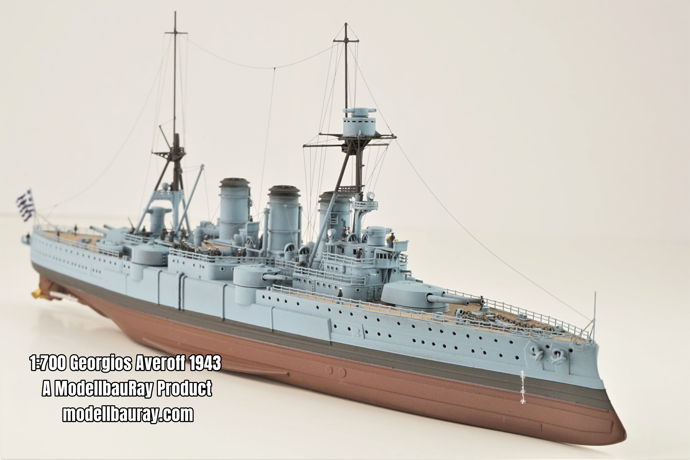 1:700 Greek cruiser Georgios Averoff, 1914, 1943, RHN Georgios Averoff ...